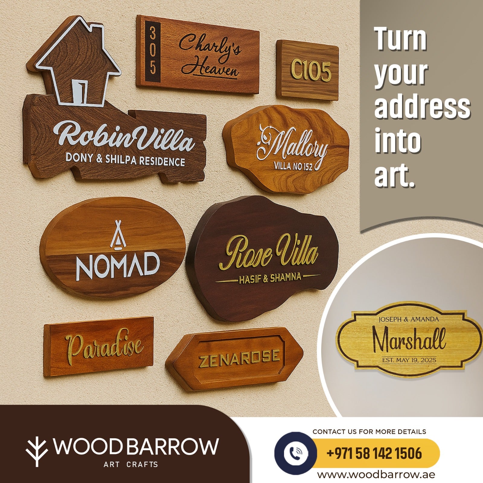 Personalized Wooden Home Signs - Unique Wooden Art and Gifts