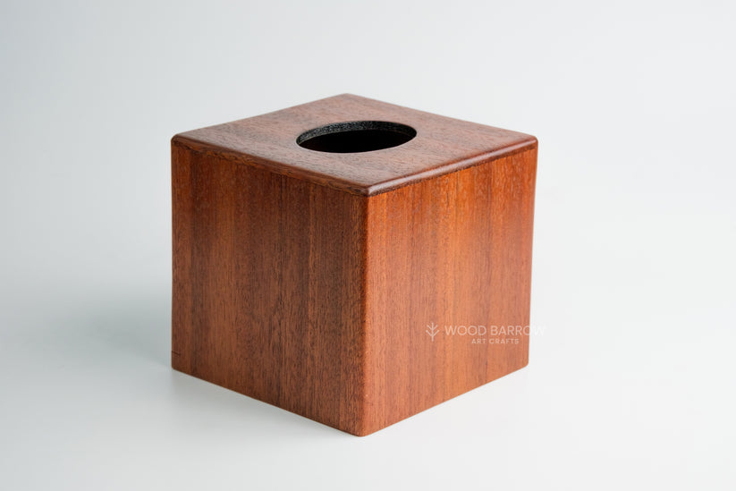 Handcrafted Kosipo Wood Tissue Box