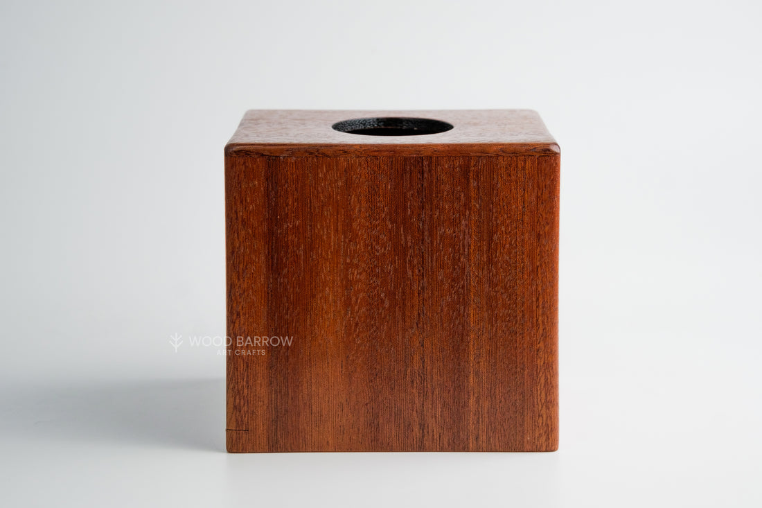 Handcrafted Kosipo Wood Tissue Box