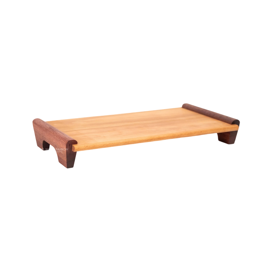 Modern Wooden Tray/Cutting Board Combo - Stylish Kitchen Essential