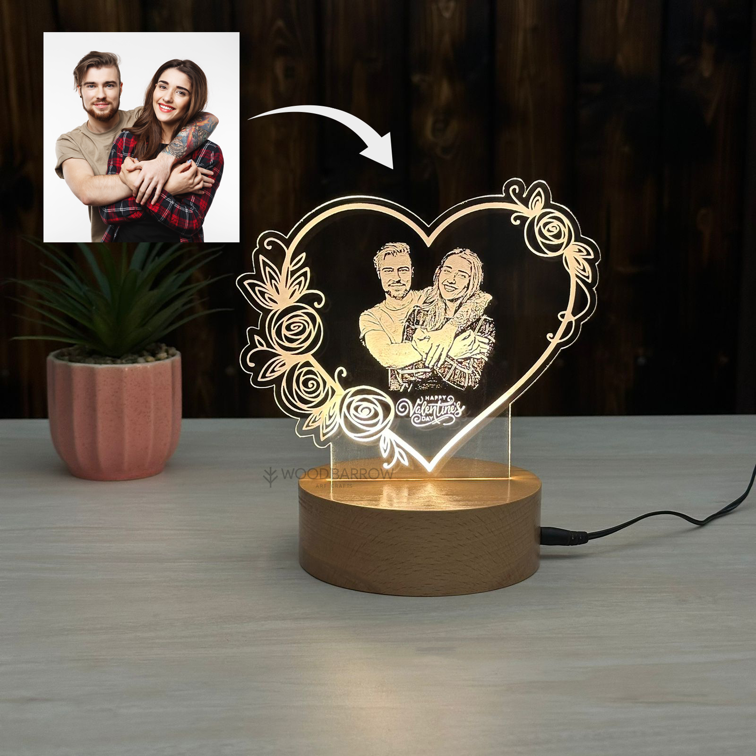 Personalized Wooden Gifts and Crafts - Wood Barrow
