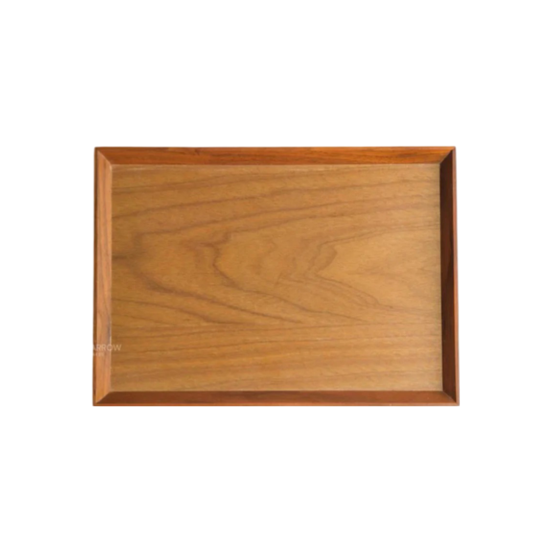 Premium Walnut Wood Rectangular Serving Tray