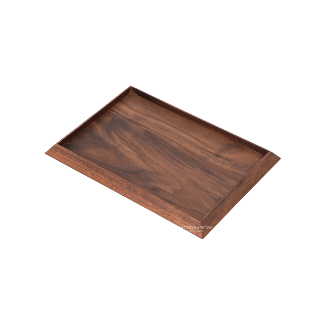 Classic Walnut Wood Serving Tray